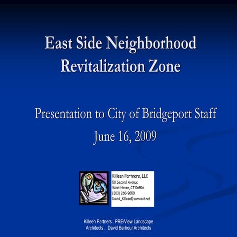 East Side Bridgeport Neighborhood Revitalization Zone presentation | PDF