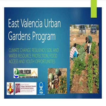 East Valencia SWCD Urban Gardens Program | PPTX