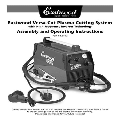 Eastwood versa-cut-plasma-cutting-system-instructions | PDF