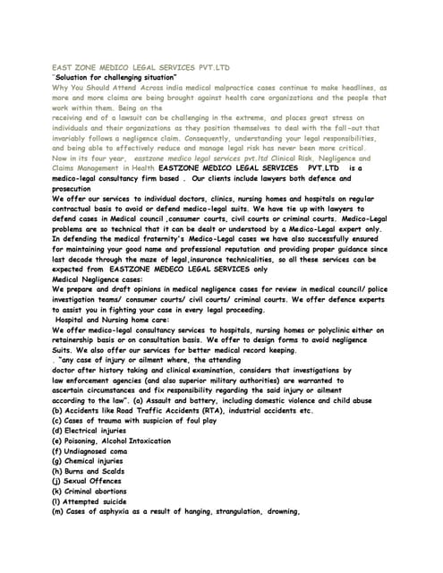 Handling Medico Legal Cases and Documentation : Brought Dead Protocol ...