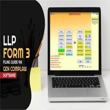Gen Complaw Software Simplified LLP 3 Agreement Form Filing | PPT