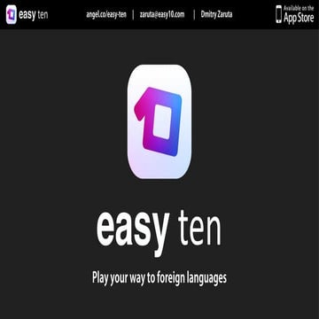 Easy Ten Pitch Deck | PDF