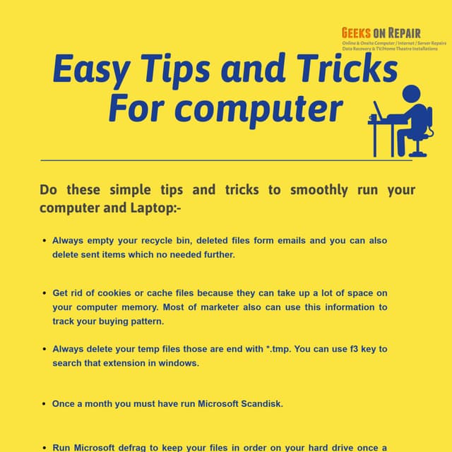 Easy Tips and Tricks for Computer | PDF