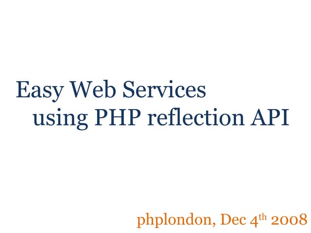 Easy Rest Service Using Php Reflection Api Ppt 0879