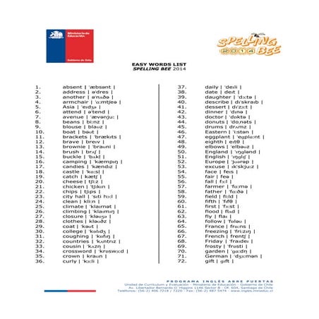 Easy words | PDF