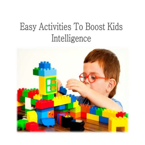 Wondrbox - Easy activities to boost kids intelligence | PPTX