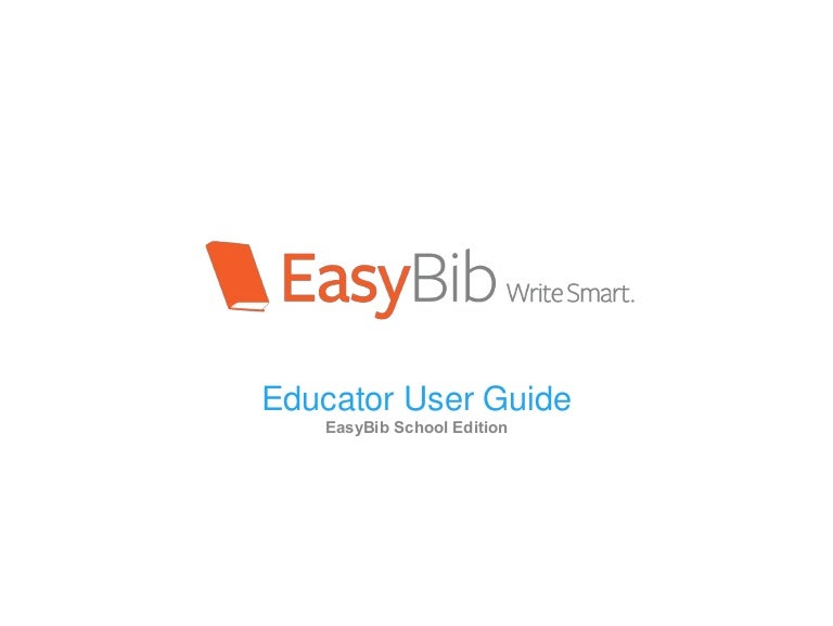 EasyBib School Edition - Educators