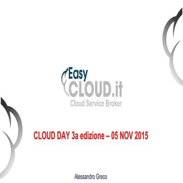 Easycloud cloud day 3a ed | PPT