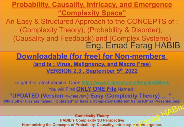 Updated (version 2.3) Easy (Complexity Theory), Probability & Disorder ... Updated (version 2.3) Easy (Complexity Theory), Probability & Disorder ...