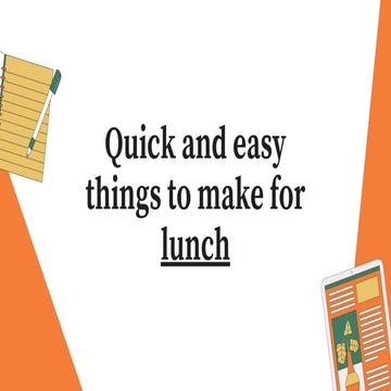 Easy food to make at home for lunch Quick and Delicious Meal Ideas ...