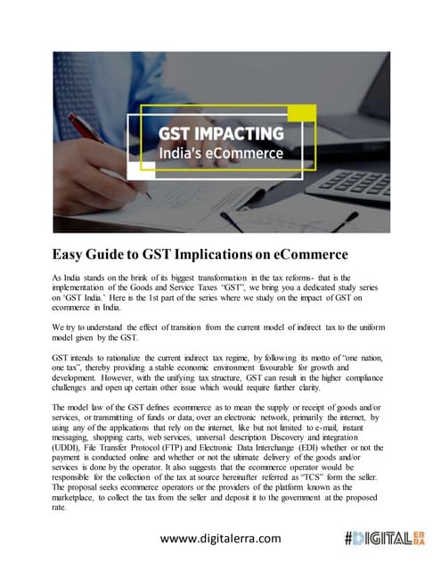 TDA and TCS in GST | PPT