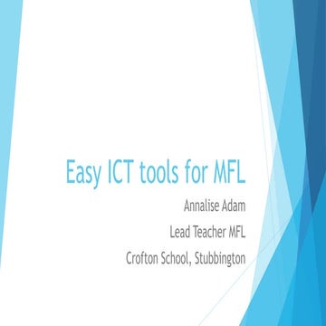 Easy ict tools for mfl | PPT