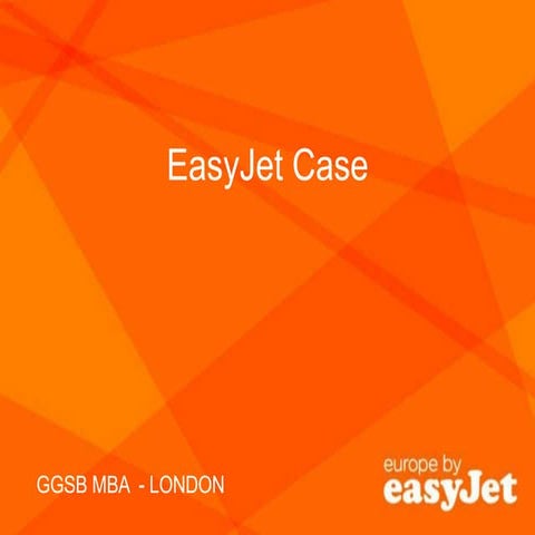 Easy jet presentation | PPTX