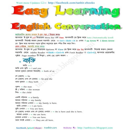 Easy learning english conversation | PDF