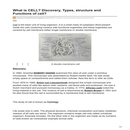 Diversity of cell shape and size | PPTX