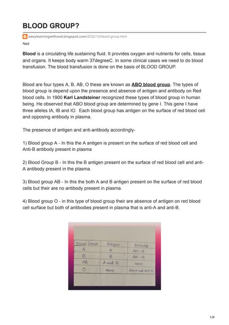 Blood grouping and crosss matching | PPTX | Blood Disorders | Diseases ...