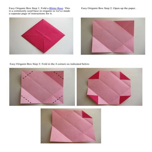 How To Make Origami Box Step By Step