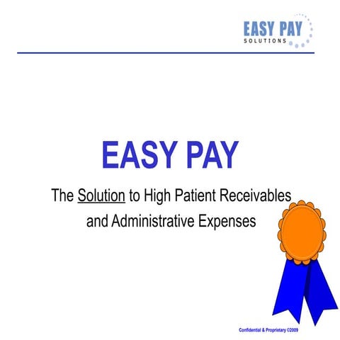 Easy Pay Provider Presentation | PPT