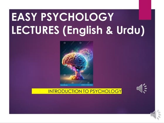 Psych 101 - Introduction to Psychology - Lecture 1 | PPTX | Science