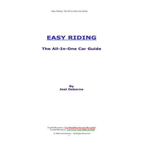 Easy riding | PDF