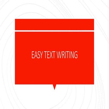 EASY TEXT WRITING.pptx