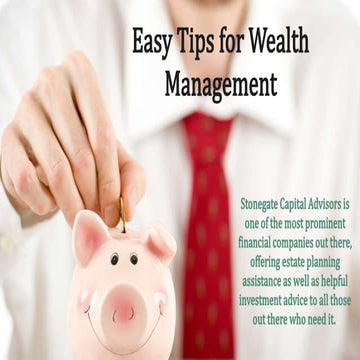 Easy tips for wealth management from Jameson Van Houten | PPTX