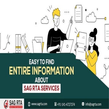 Registrar and Transfer Agent Services from SAG-RTA India | PDF