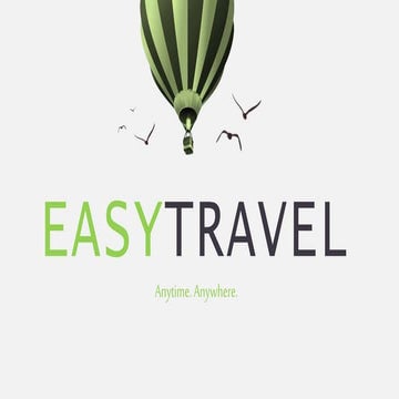 Easy travel Mobile App | PPT