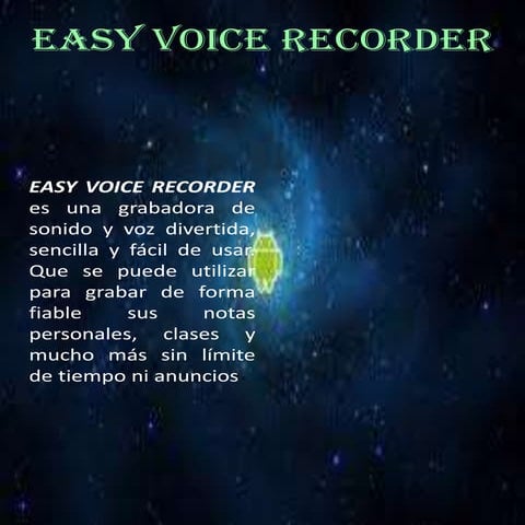 Easy voice recorder | PPTX