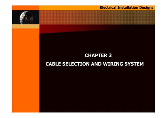 Cable Sizing Calculations | PPTX