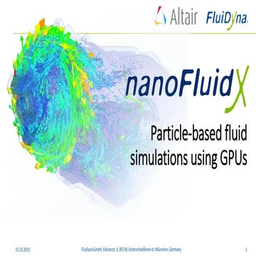 Particle-based fluid simulations using GPUs | PDF