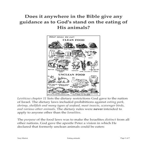 Why does Islam forbid pork | PDF