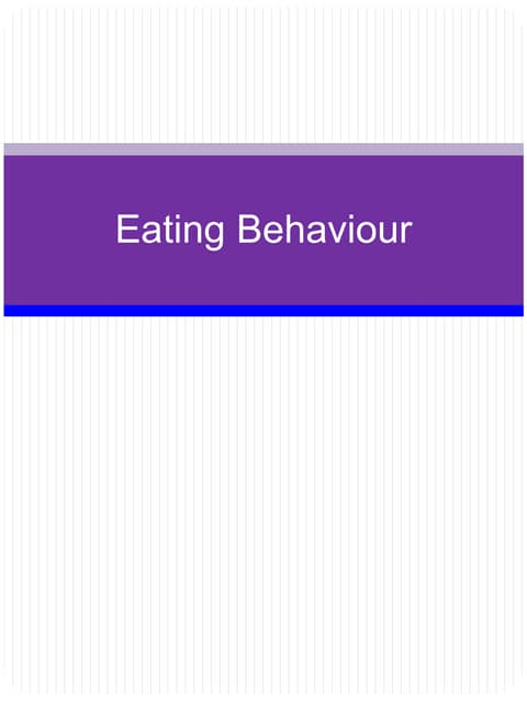 Eating Disorders | PPT