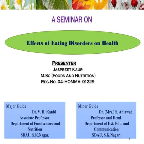 eating disorders and bulimia nervosa,etc | PPT