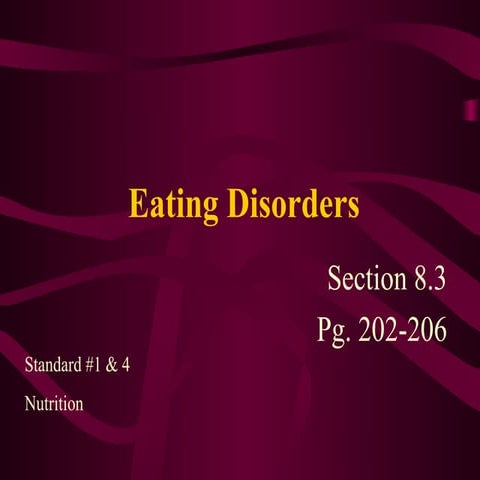 Eating disorders | PPT