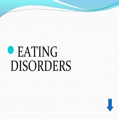 Eating disorders lesson wle | PPT