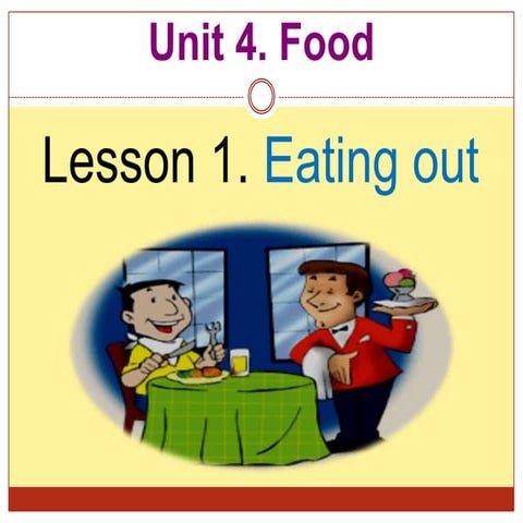 Exercises menu and restaurant phrases - with answer key | PPT