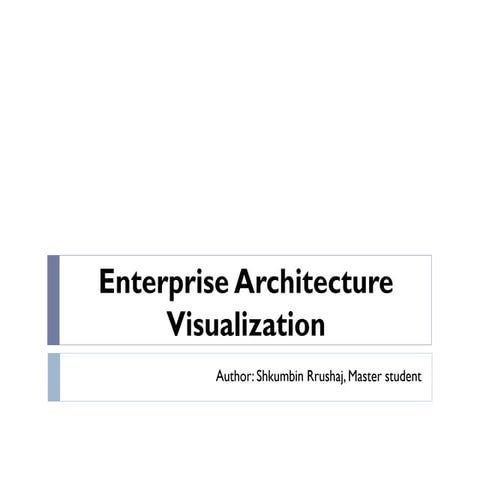 Enterprise Architecture Visualization | PDF