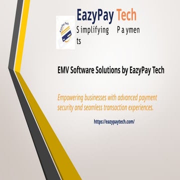 EMV Software Development for POS Terminal, ATMs | PPTX