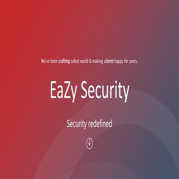 EaZy Security "An introduction to WordPress security plugin" | PPT