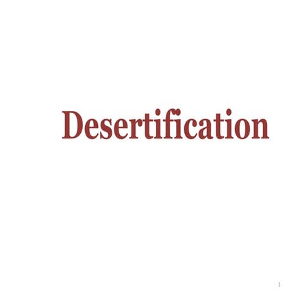 desertification | PPTX