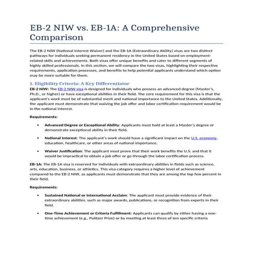 EB-2 NIW vs. EB-1A A Comprehensive Comparison.docx