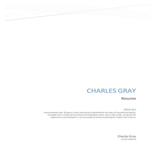resume Charles Gray 2015 post lsi | DOCX