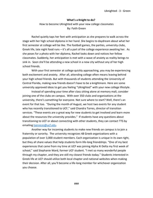 Feature Story - Sample | DOCX