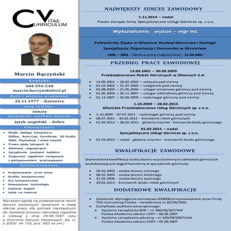 MarcinBaczynski_CV_PL | PDF