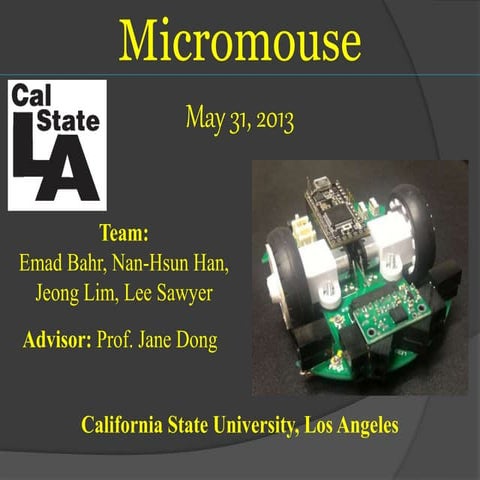 Micromouse Presentation no video | PPTX