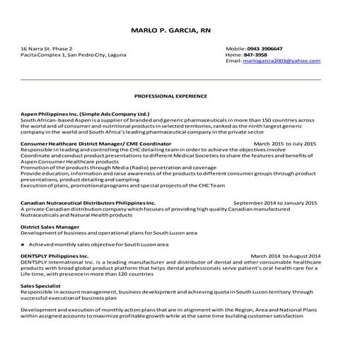 Dan Napa CV Oct 2015 | DOCX