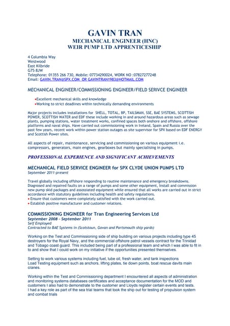 HSE Commercial Air Diver CV | DOC