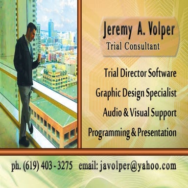 Jeremy's Business Card Side A | PPT