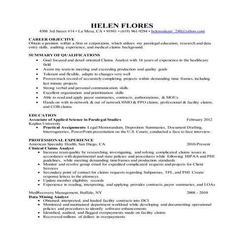 HELEN'S RESUME (UPDATED) | DOCX | Healthcare Industry | Industries